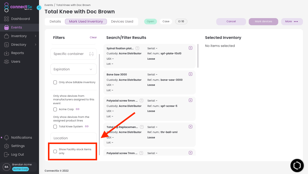 How do I process a stocking order, so the inventory use can be tracked ...
