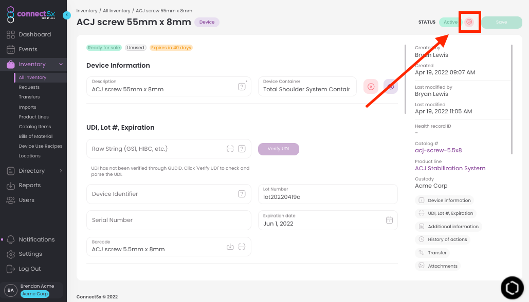 What is inactive inventory?